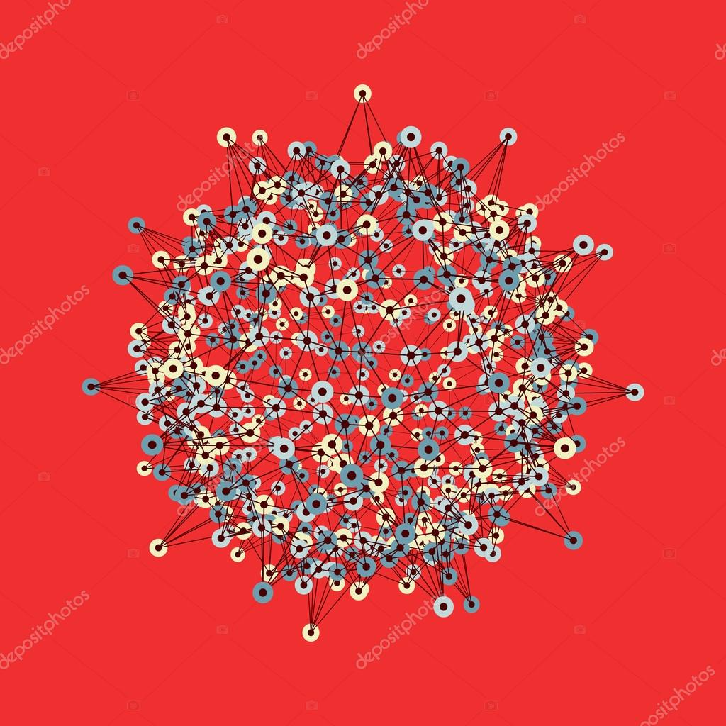 Connection Structure. Global Digital Connections. Technology Concept ...