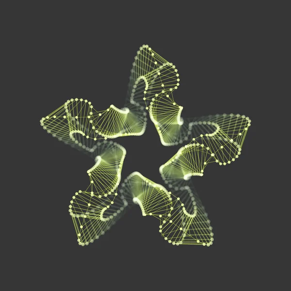 Star. Connection structure. Vector 3D illustration. Stock Vector Image ...