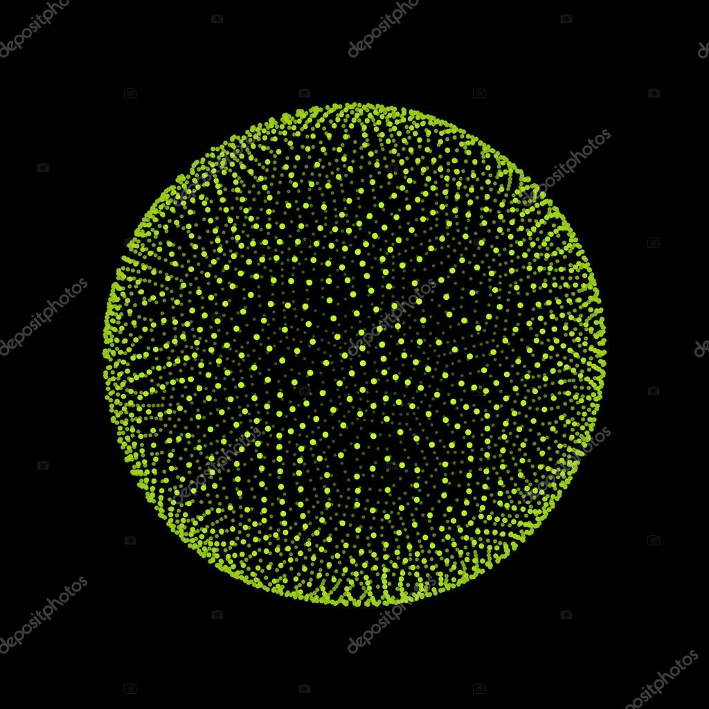 The Sphere Consisting of Points. Abstract Globe Grid. Sphere ...