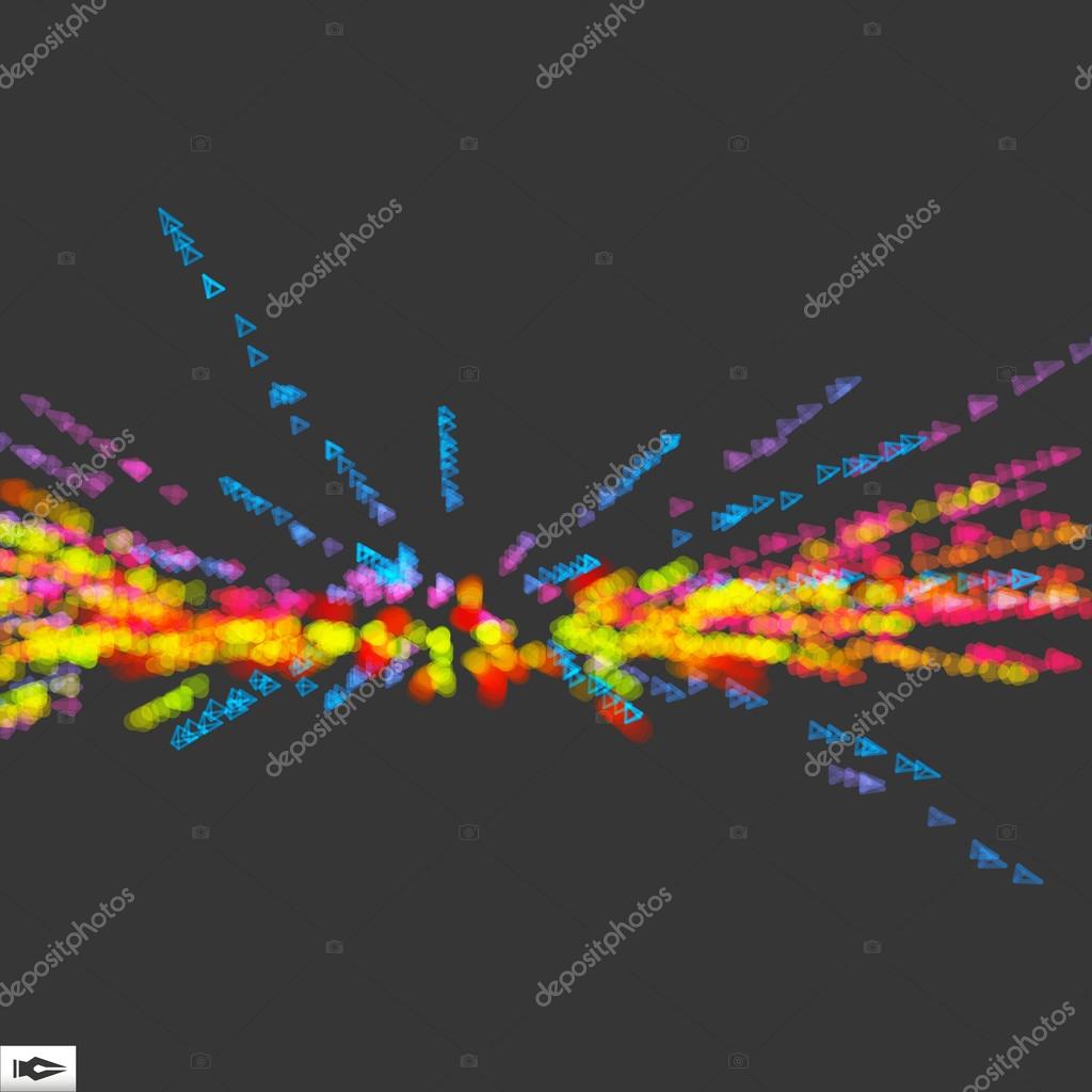Array with Dynamic Emitted Particles. Abstract Dynamic Background. Composition with Motion ...