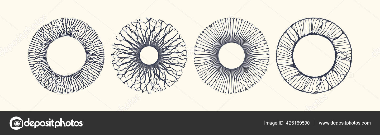 Array Dynamic Particles Small Particles Circle Modern Science Technology Element Stock Vector ...
