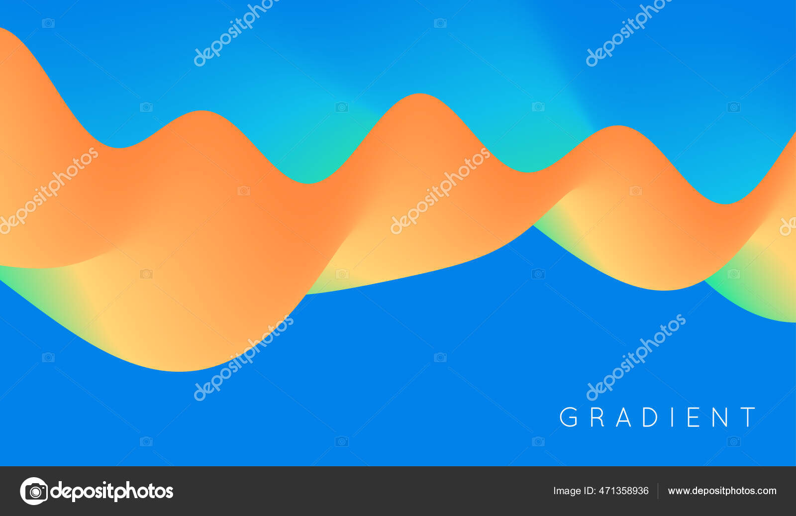 Wavy Background Dynamic Effect Vector Illustration Stock Vector by ©studiom1 471358936