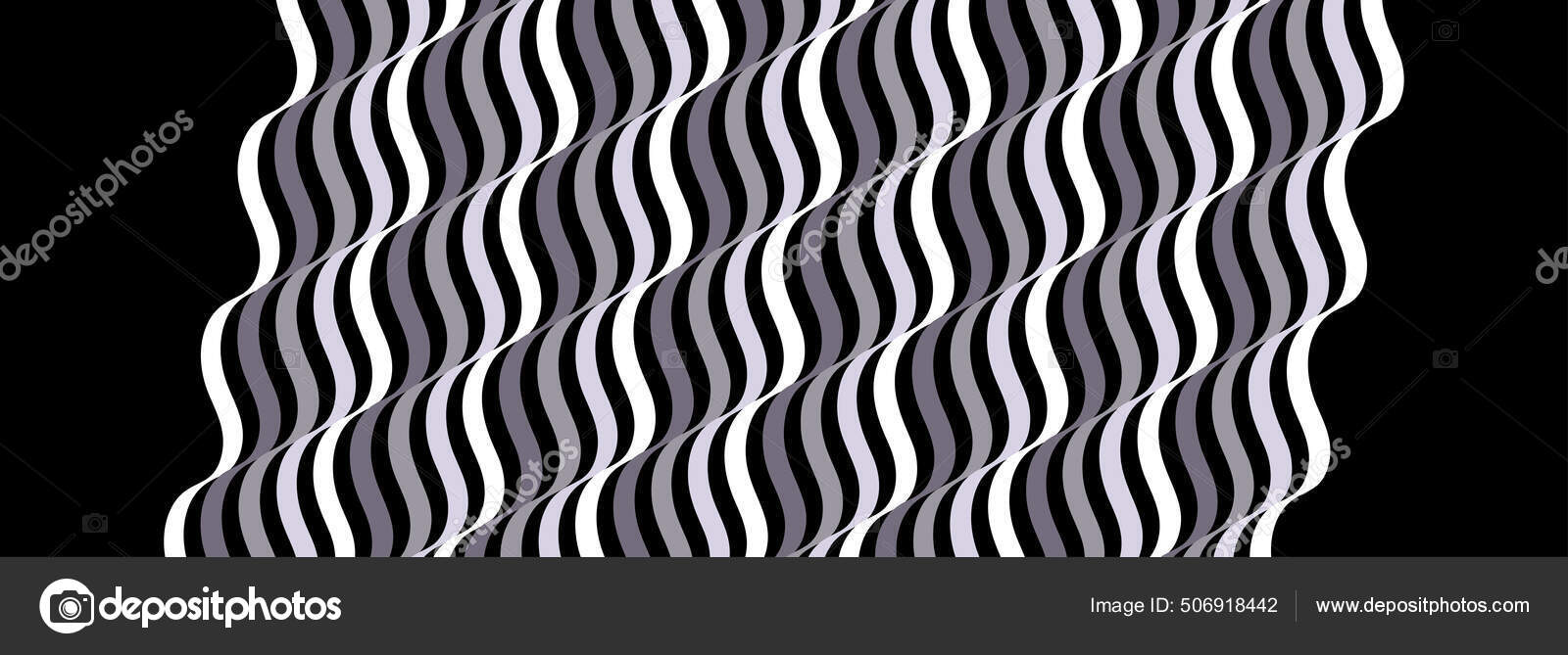 Abstract Dynamic Template Wavy Curved Ribbons Modern Cover Design Vector Stock Vector by ...