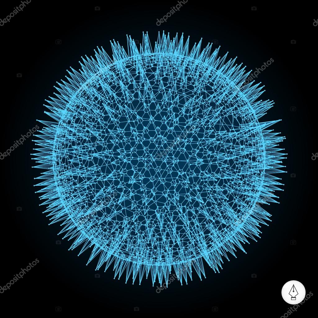 3d sphere. Technology concept. Vector illustration. — Stock Vector ...