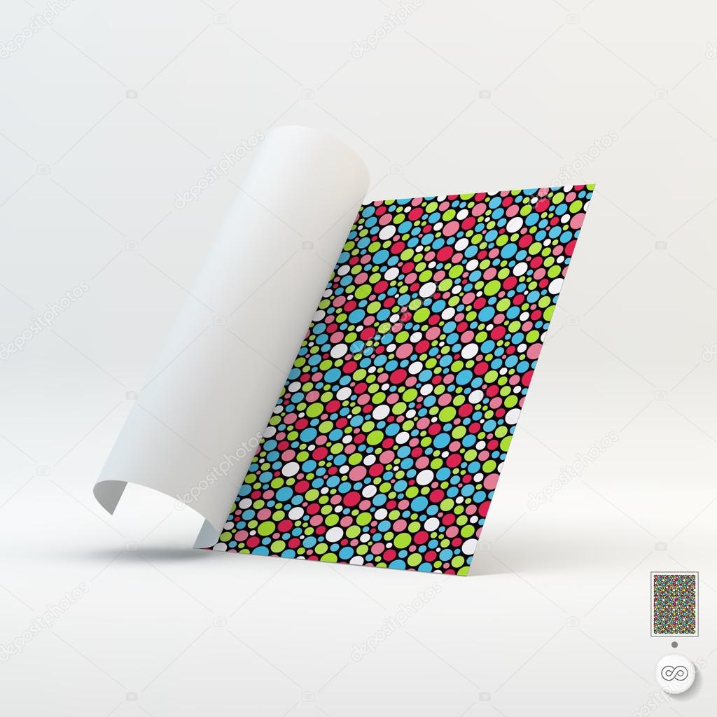 A4 business blank. Abstract background with color circles. ⬇ Vector ...