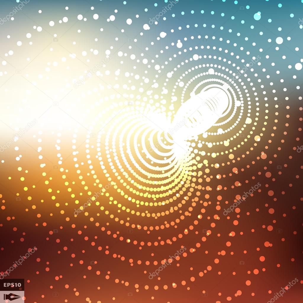 Network abstract background. 3d technology vector illustration. — Stock ...