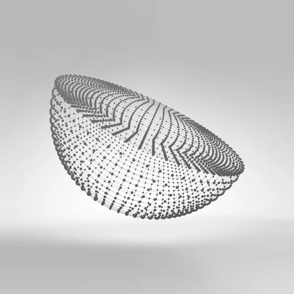 Torus Molecular Lattice Connection Structure 3d Vector Illustration Stock Vector Image By