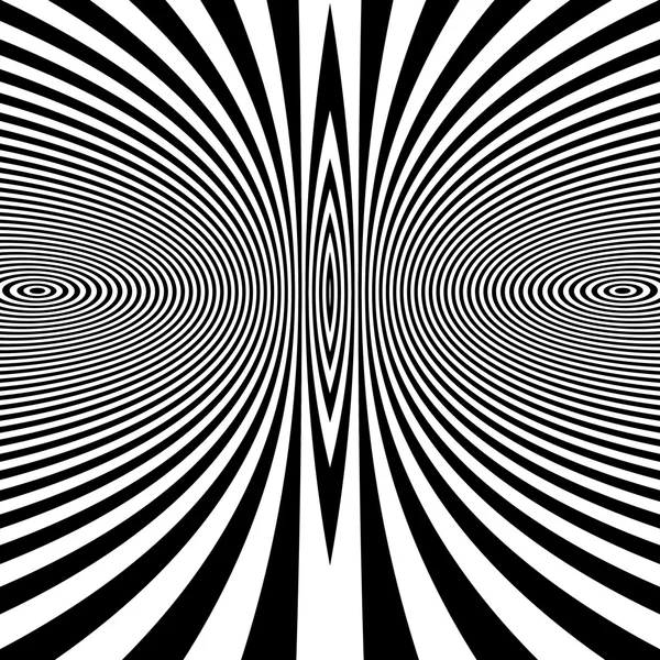Pattern with optical illusion. Black and white background. Stock Vector ...