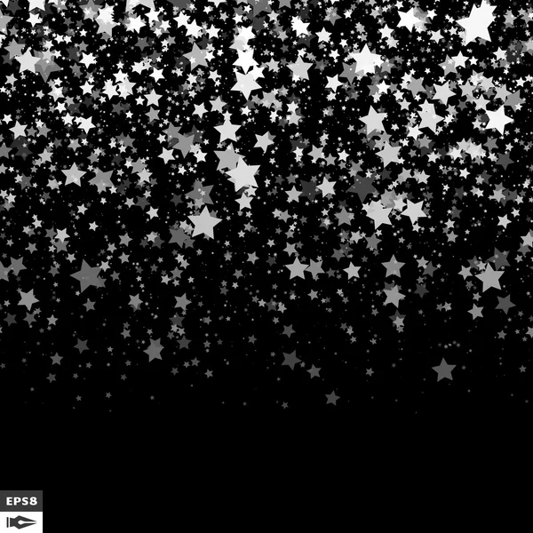 Background with Stars. Black and White Pattern. Design Template ...