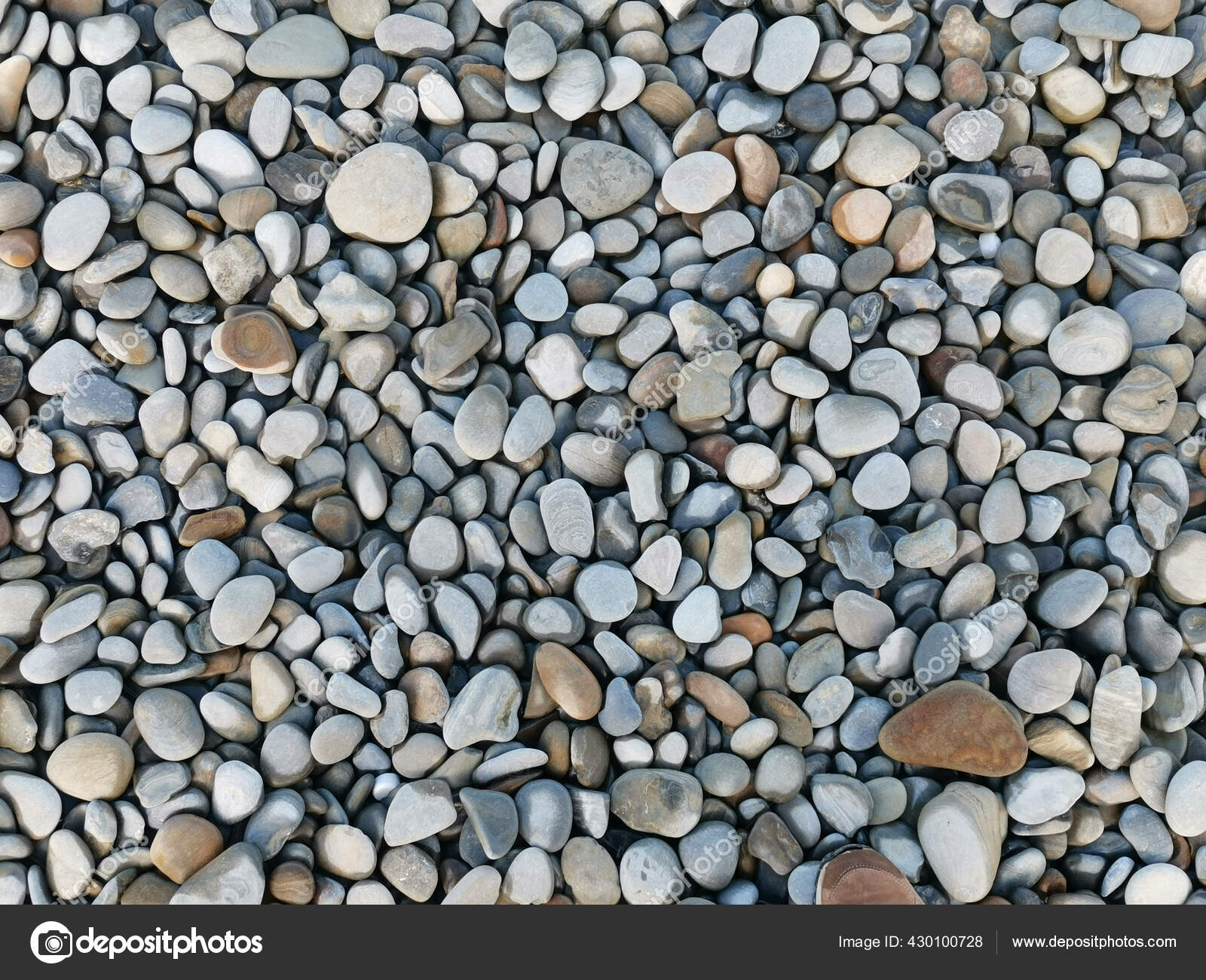 Beautiful Background Gray Pebbles Beach — Stock Photo © yanlev #430100728