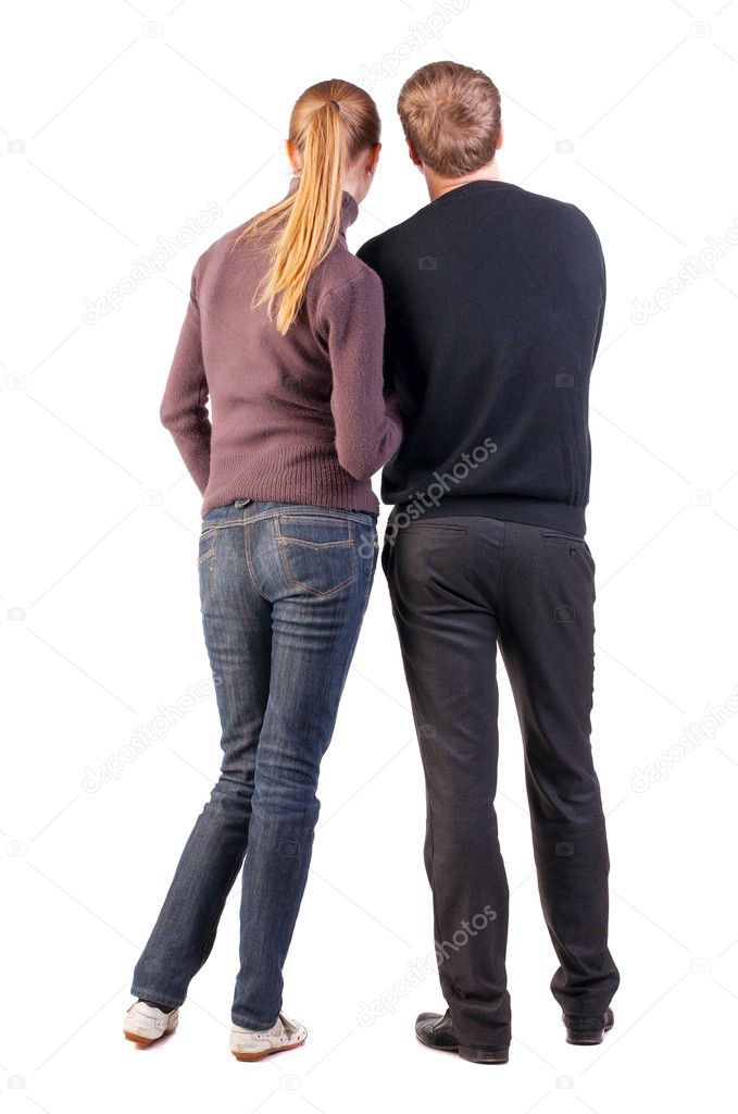 Back view of young couple Stock Photo by ©ghoststone 122641896