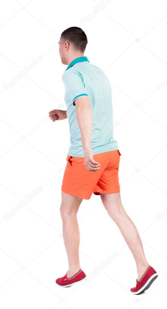 Back view of running sportsman. Stock Photo by ©ghoststone 52627151