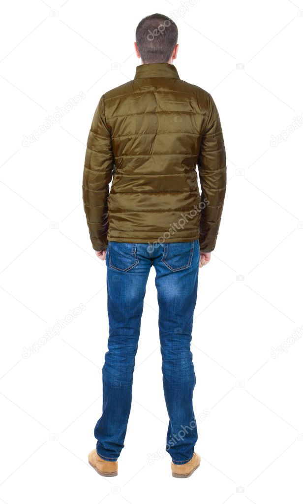 Back view of man in windcheater — Stock Photo © ghoststone #69179983
