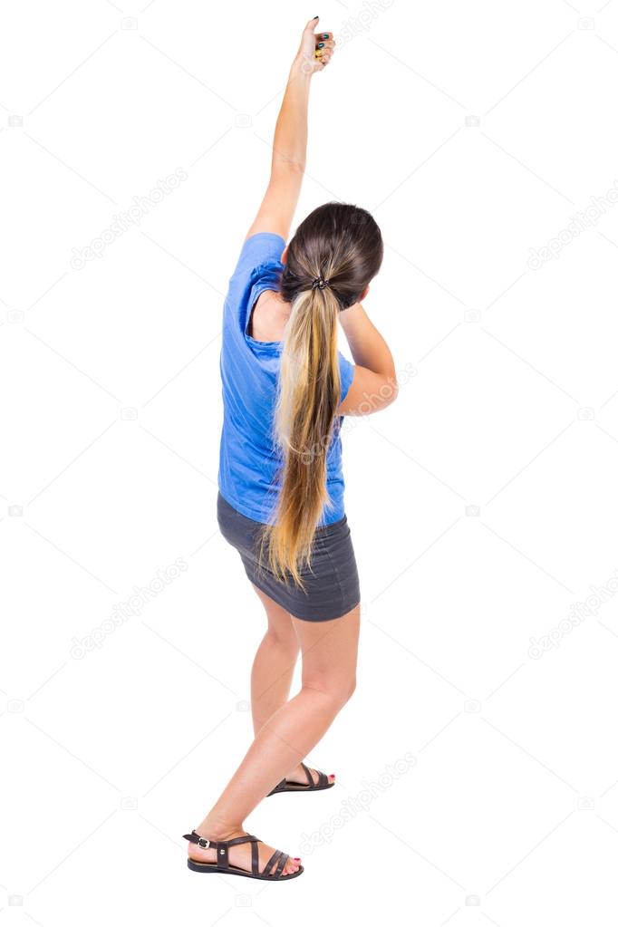 Girl pulling rope Stock Photo by ©ghoststone 85128410