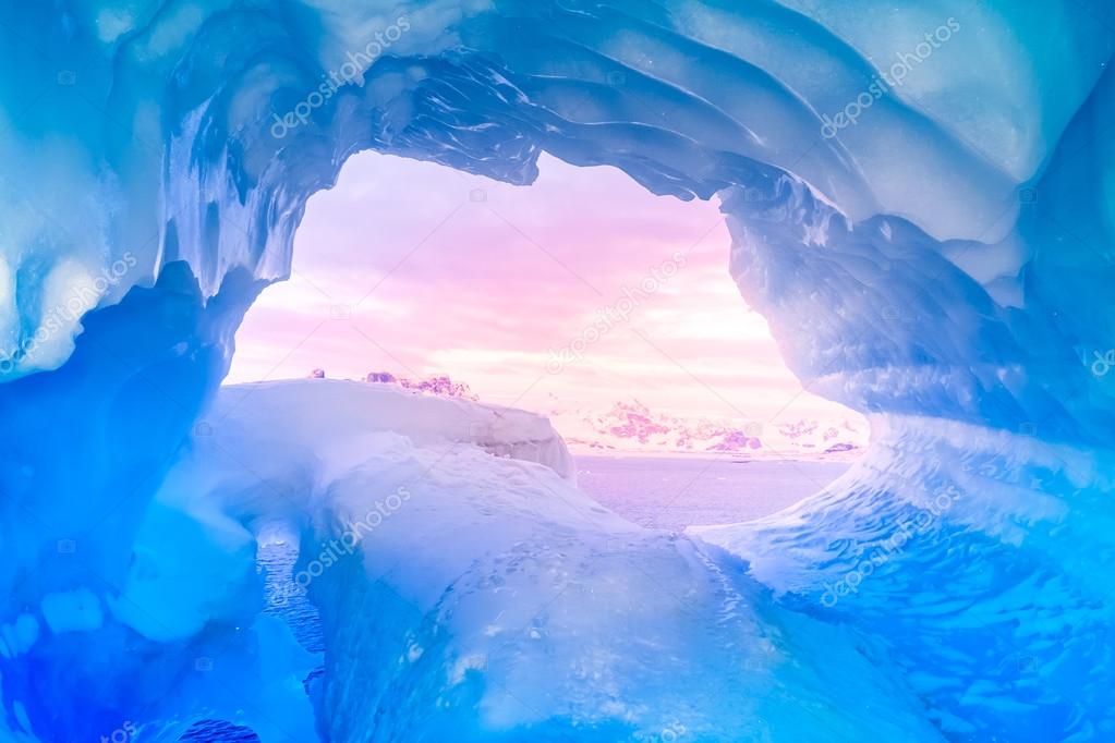 Blue ice cave — Stock Photo © goinyk #62210489