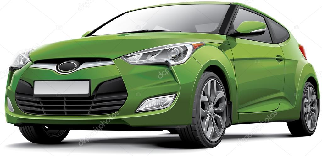 Korean compact kammback Stock Vector Image by ©bussja #59643447