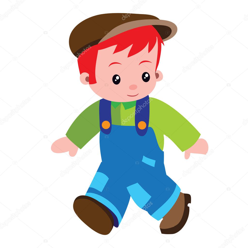 figura de un hombrecito que camina, ilustraci n de dibujos animados, objeto aislado sobre fondo ...