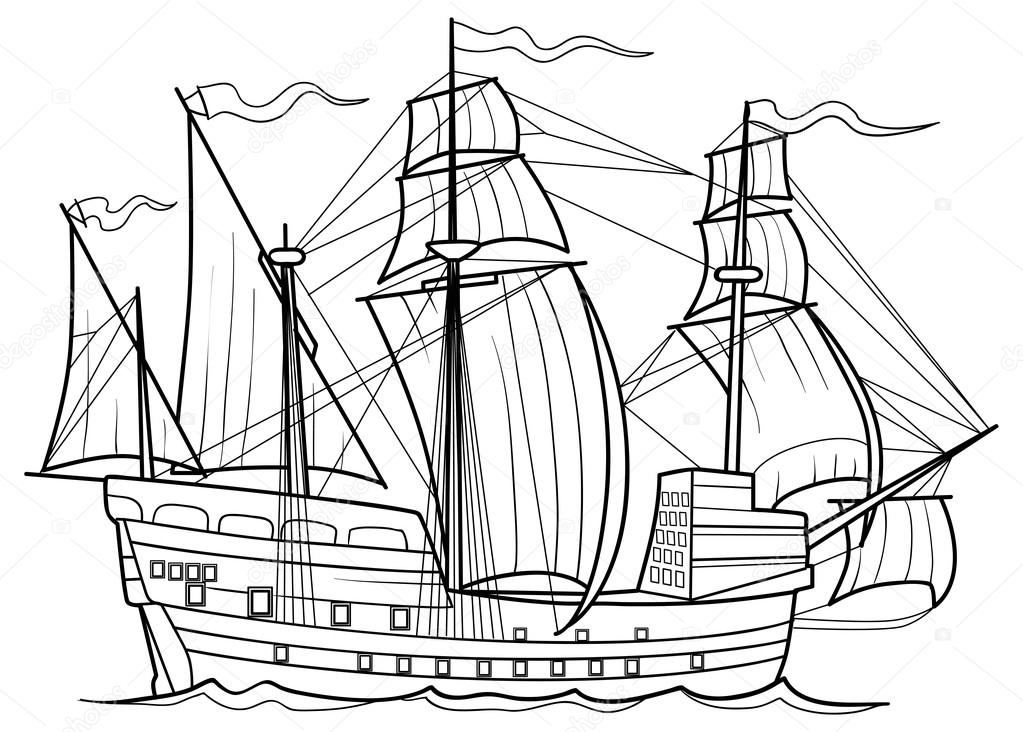 Szkic jachtu Stock Vector by ©Kopirin 58287929