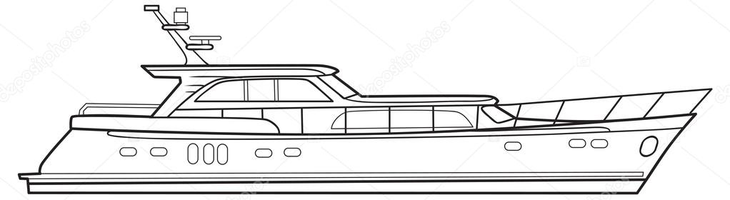 Sketch illustration of boat Stock Vector by ©Kopirin 68543107