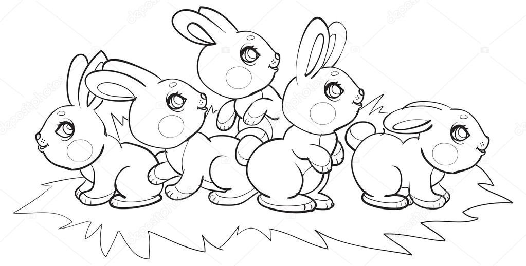 Funny cartoon Hares Stock Vector Image by ©Kopirin #68544371