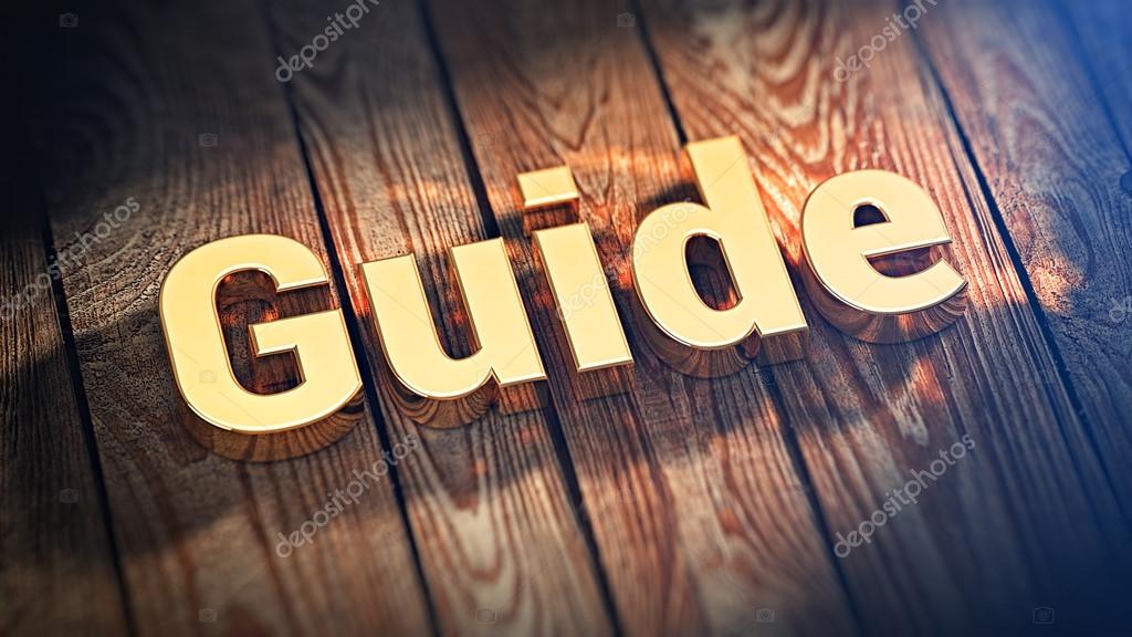 Word Guide on wood planks — Stock Photo © timbrk #101413342