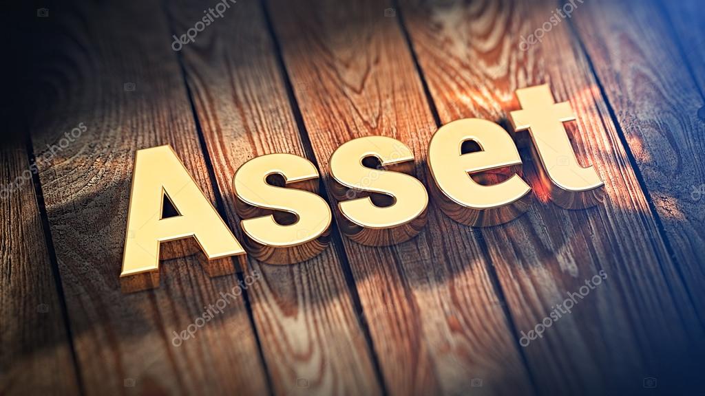 Word Asset on wood planks — Stock Photo © timbrk #103174262