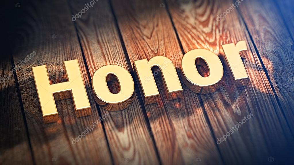 Word Honor on wood planks — Stock Photo © timbrk #103957098
