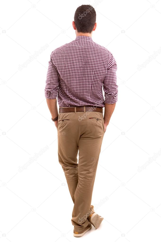 Man with back turned to camera Stock Photo by ©hsfelix 84850946