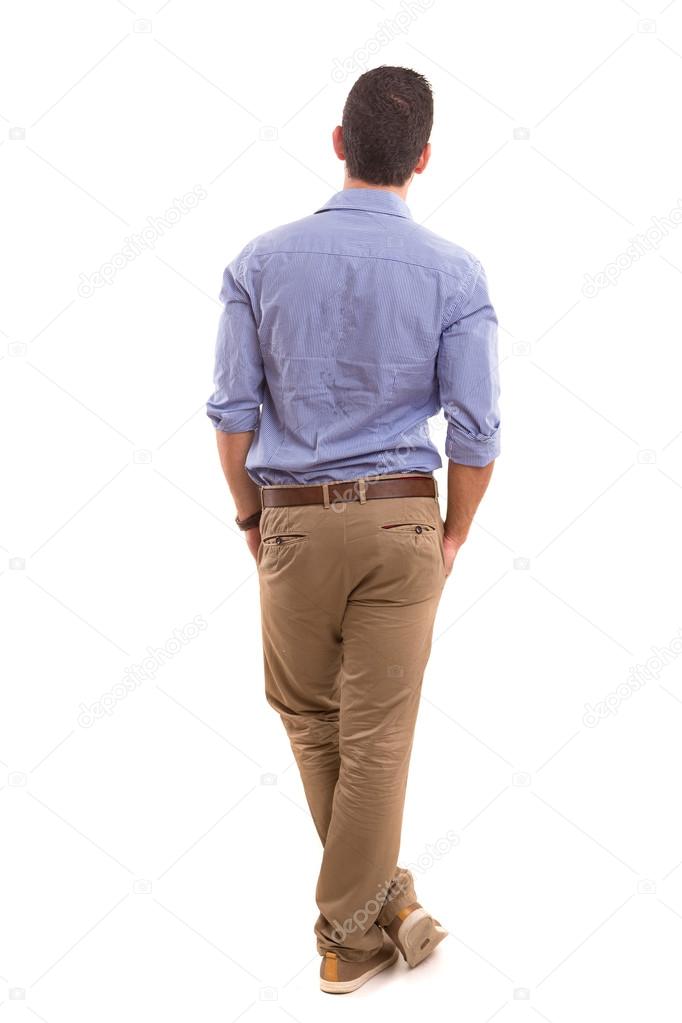Man with back turned to camera Stock Photo by ©hsfelix 85687784