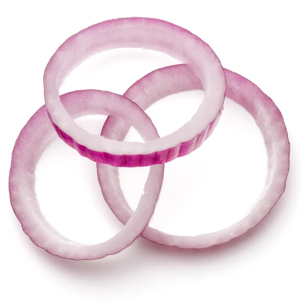 Sliced red onion rings — Stock Photo © natika #74081813