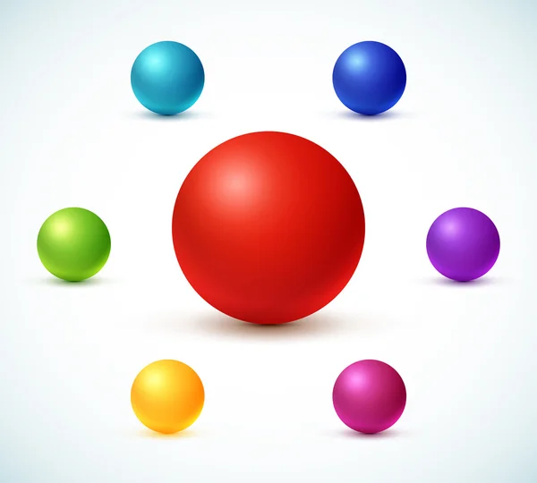 Collection of colorful spheres Stock Vector Image by ©jakegfx #111575436