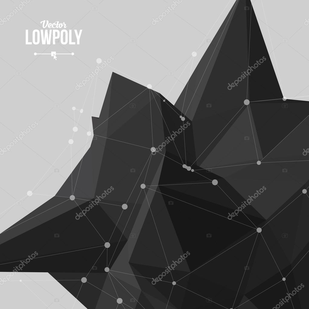 3D Low Polygon Geometry Background Stock Vector by ©jakegfx 111554306