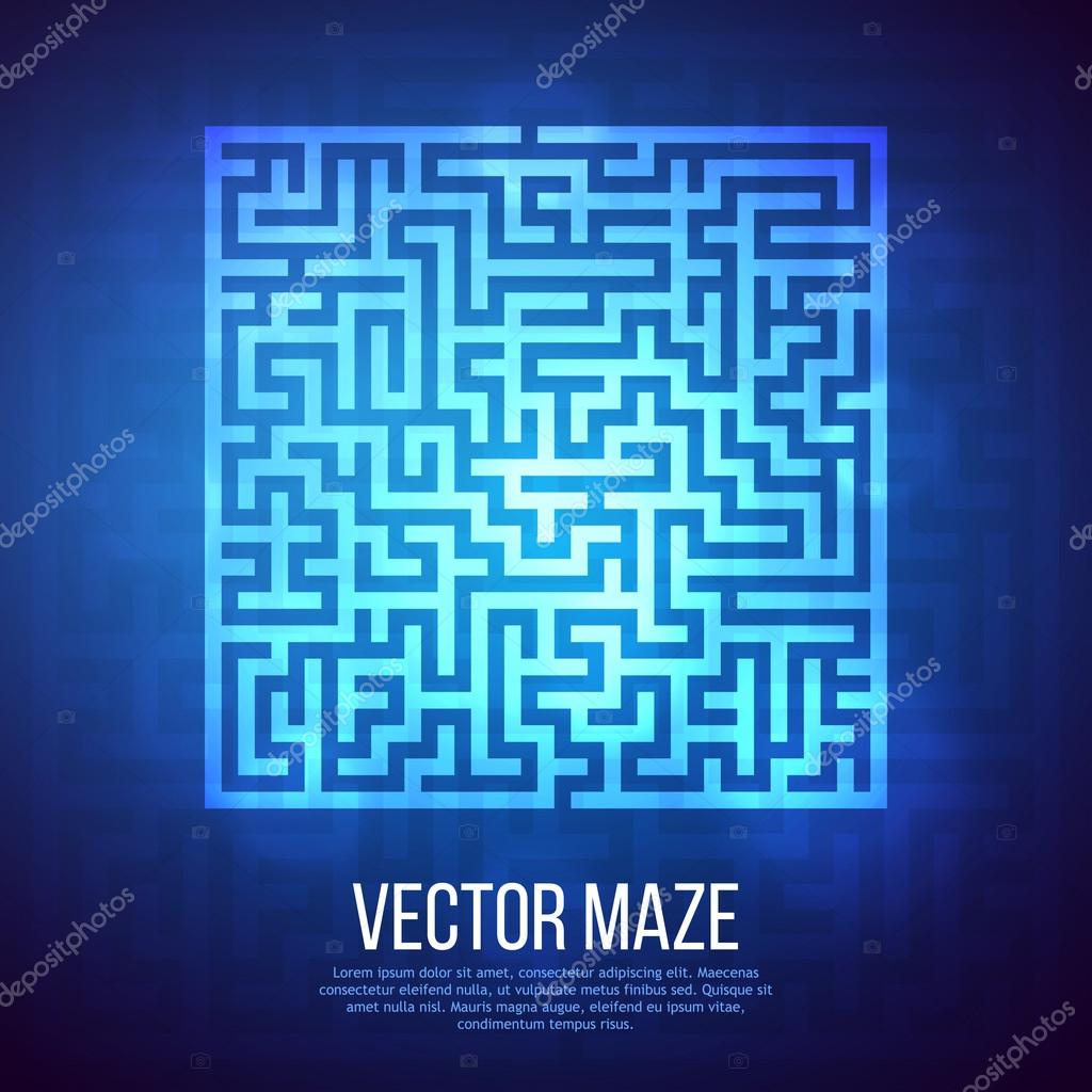 Labyrinth with Entry and Exit Stock Vector Image by ©jakegfx #111556292