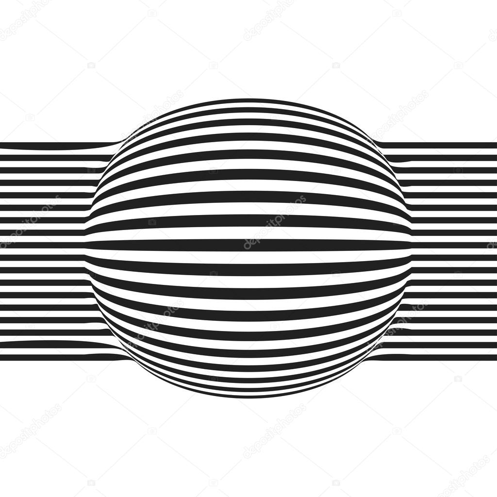 Striped Optical Illusion Stock Vector Image by ©jakegfx #111557436