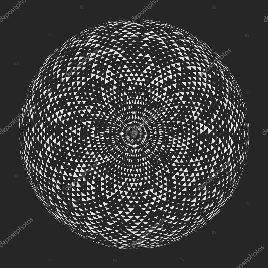 Black and White Circular Pattern Stock Vector Image by ©jakegfx #111557866