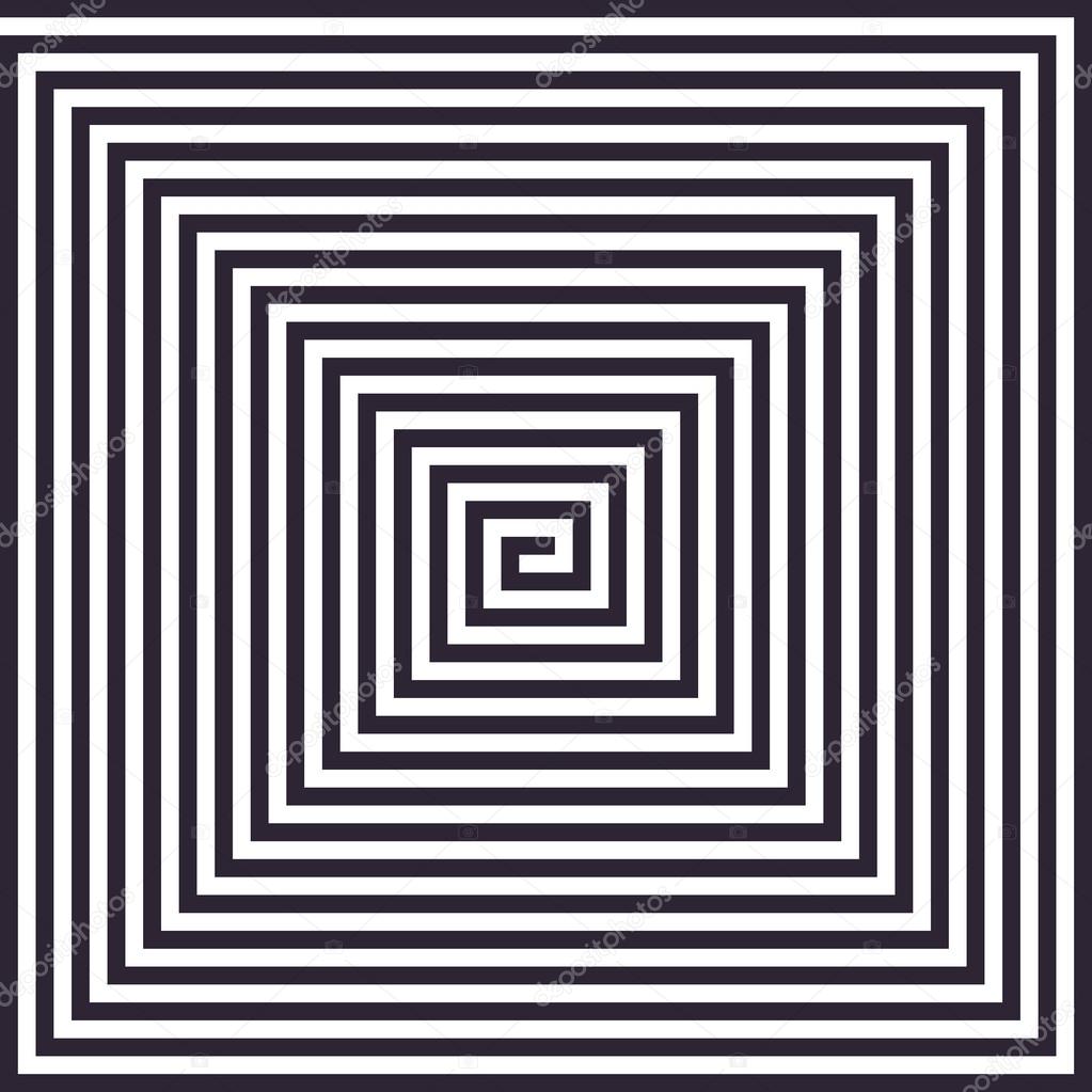 Espiral cuadrada abstracta vector, gráfico vectorial © jakegfx imagen ...