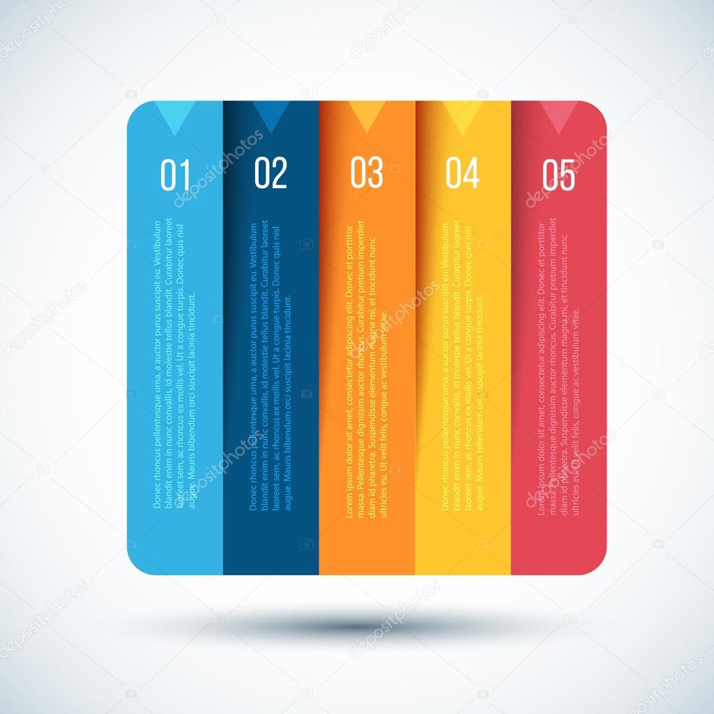 Colorful Step by Step design Stock Vector by ©jakegfx 111578146