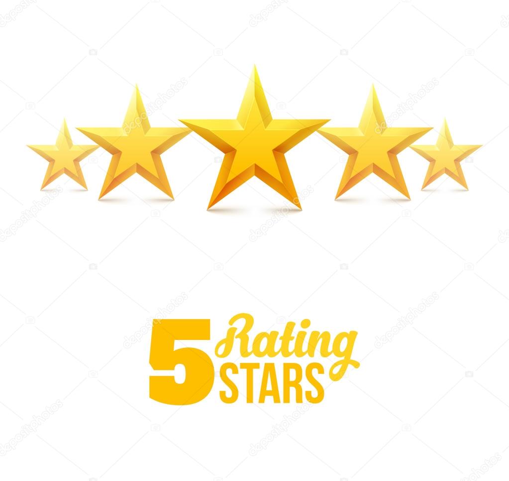 Five golden stars Stock Vector by ©jakegfx 111580396