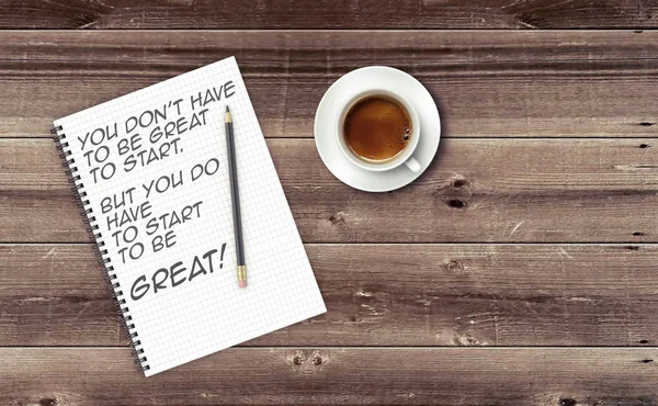 Inspirational Quote on Notepad. Stock Photo by ©zzoplanet 100708072