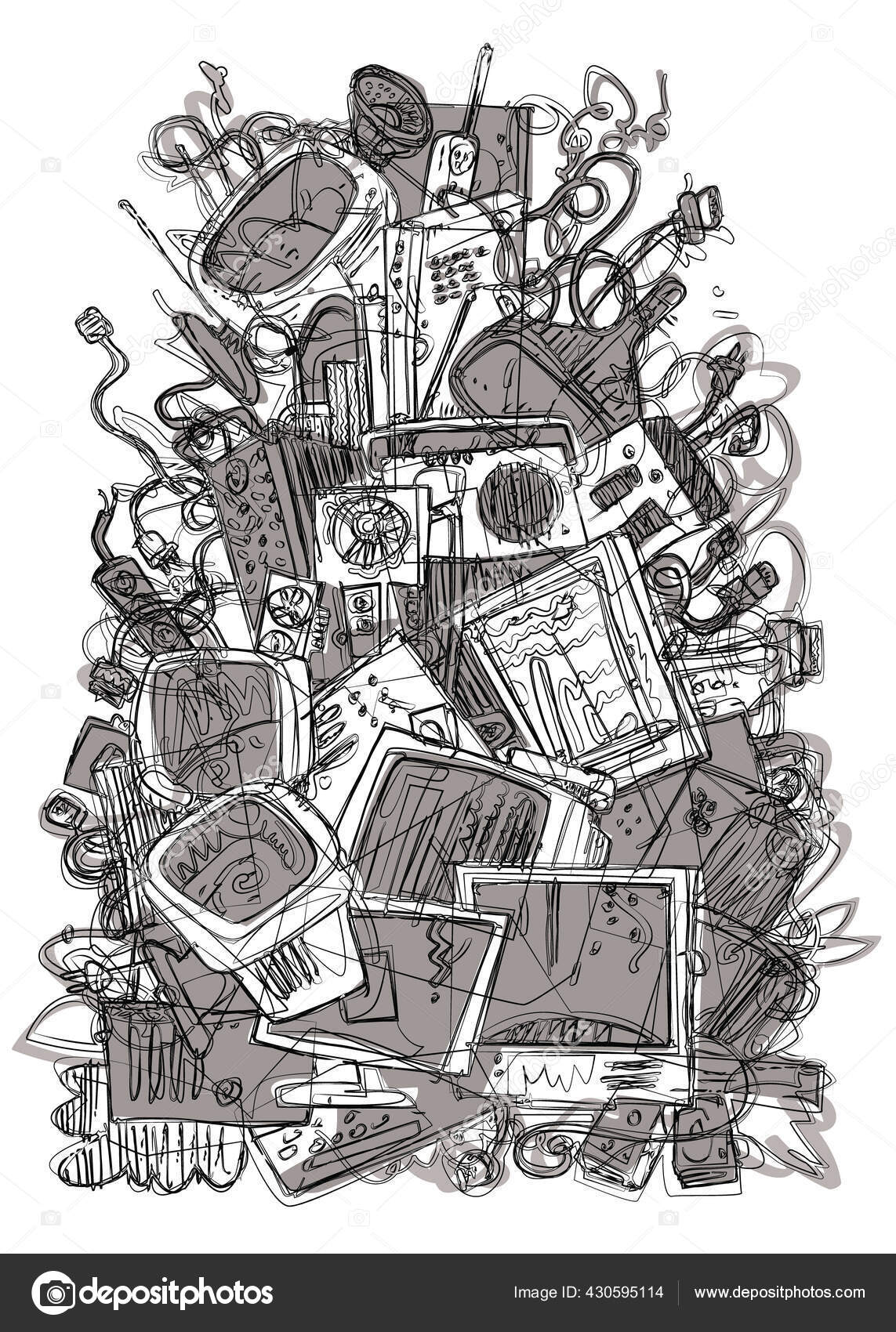 Pile Of Trash Drawing