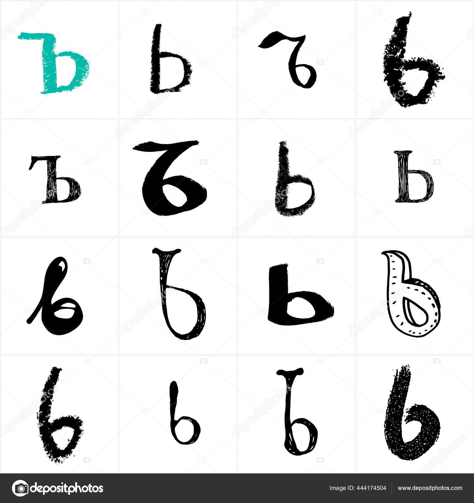 Cyrillic Latin Alphabet Uppercase Russian Ukrainian Handwritten Fonts ...