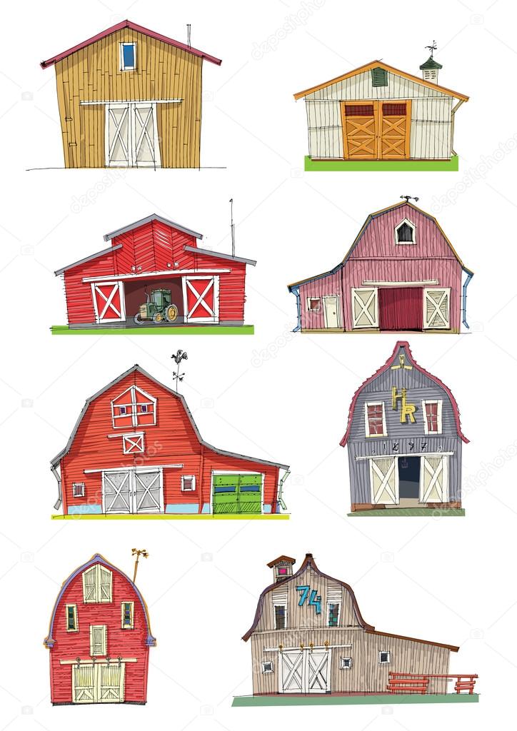 Vintage Barn Vector