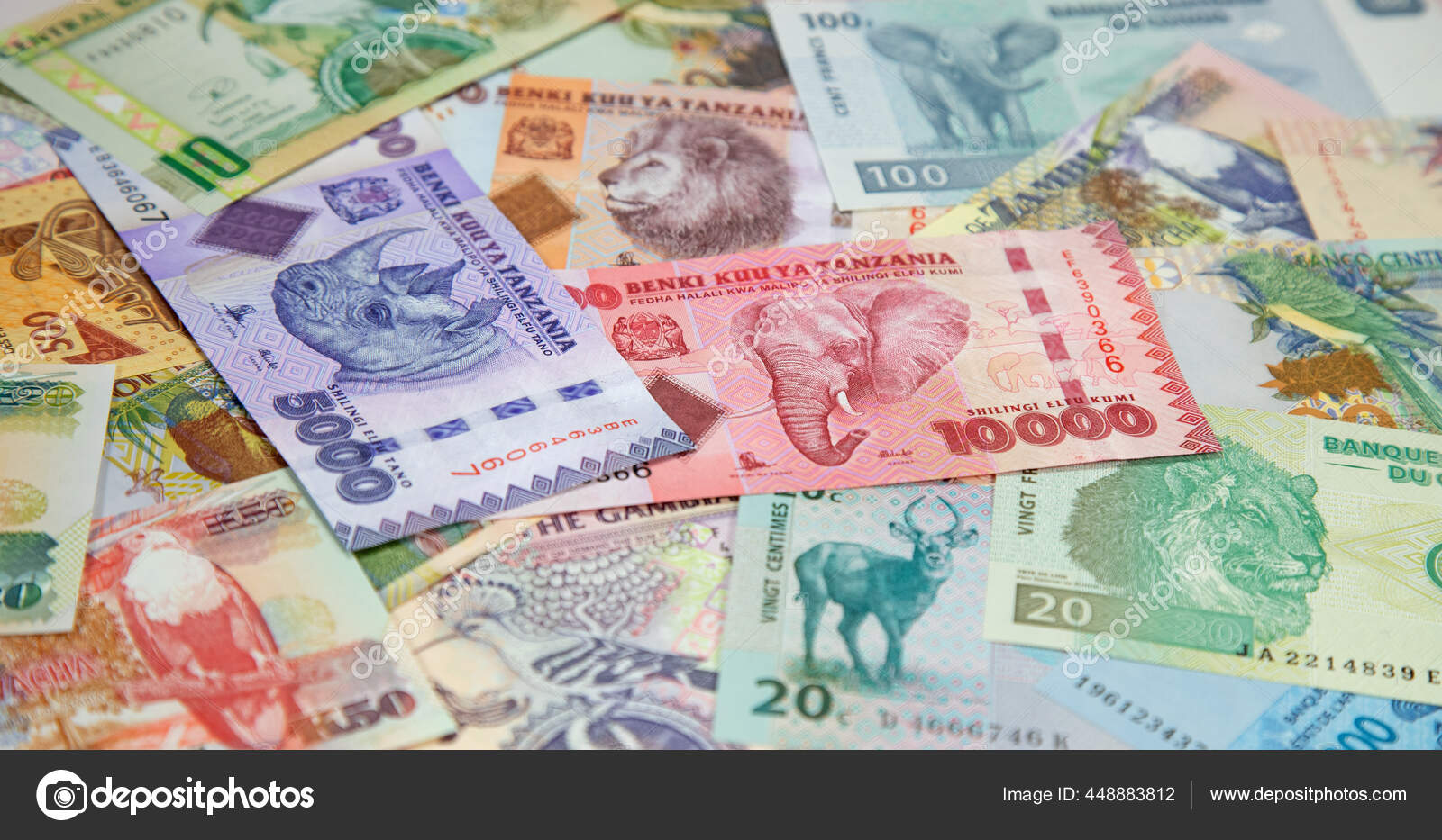 Variety African Banknotes Stock Photo by ©swisshippo 448883812