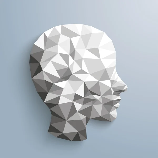 Low Poly Human Head Stock Vector Image by ©limbi007 #101180462