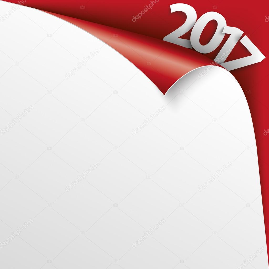 2017 Scrolled Corner Red Paper Cover Stock Vector Image by ©limbi007 ...