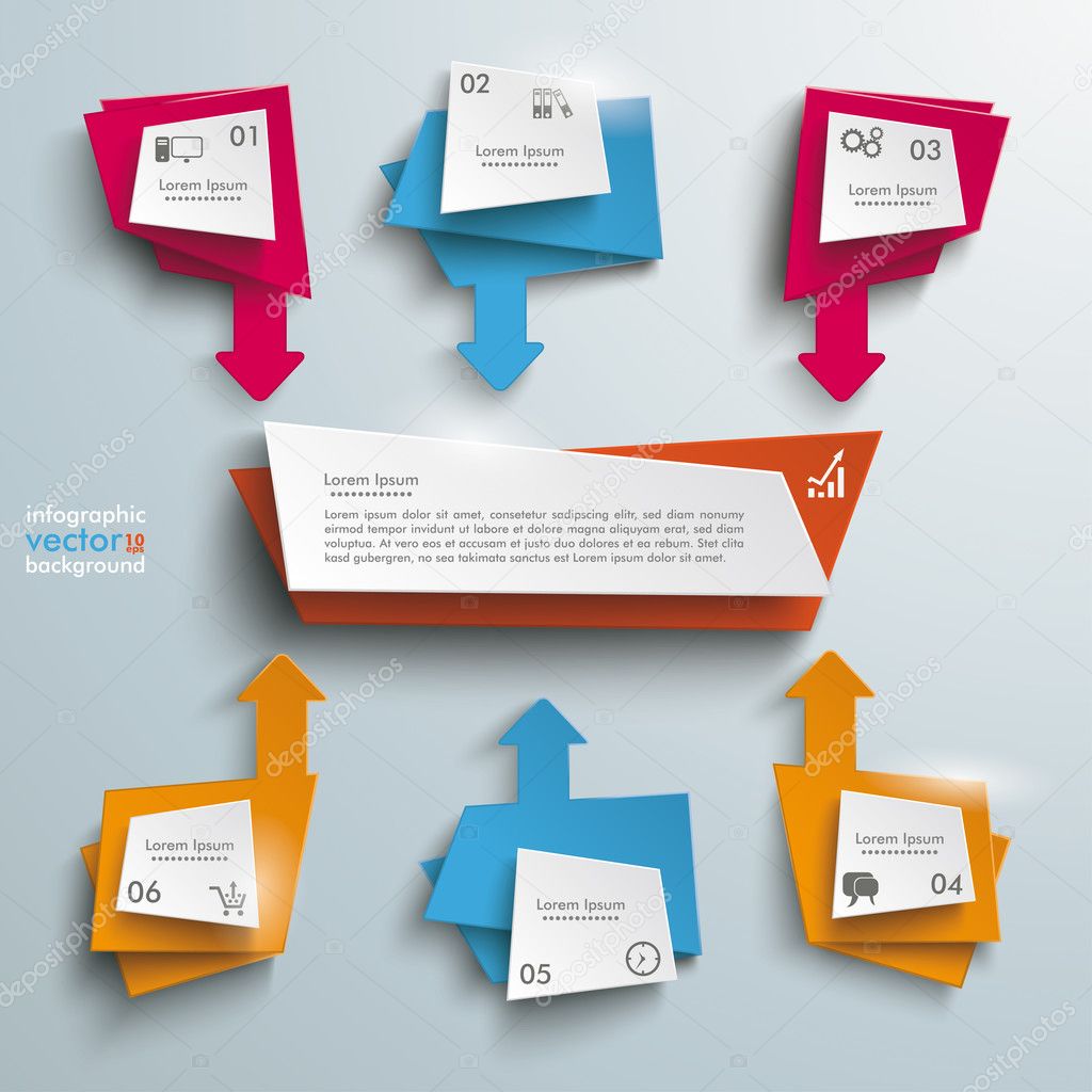 Origami infographic design Stock Vector Image by ©limbi007 #72577801