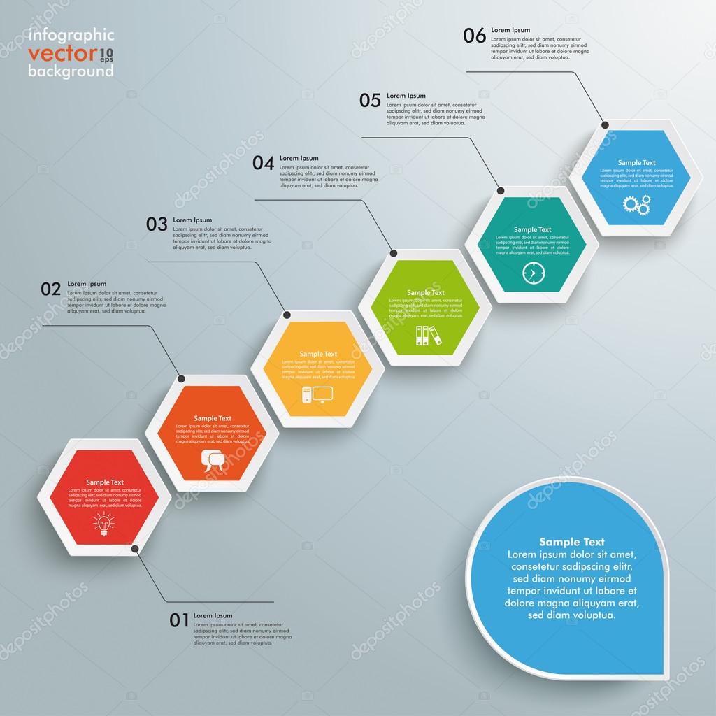 Hexagon Chart Growth Stock Vector Image by ©limbi007 #72578479