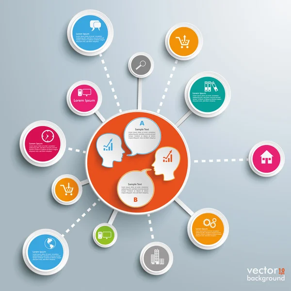 Infographic Successful Networks — Stock Vector © limbi007 #36068011