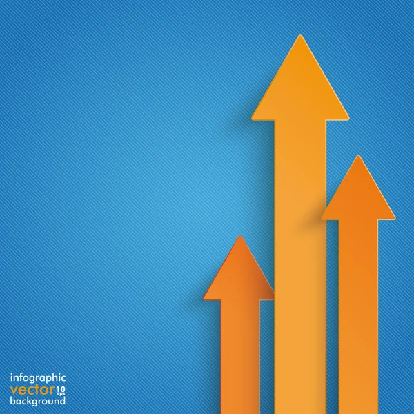 Three white arrows growth Vector Art Stock Images | Depositphotos