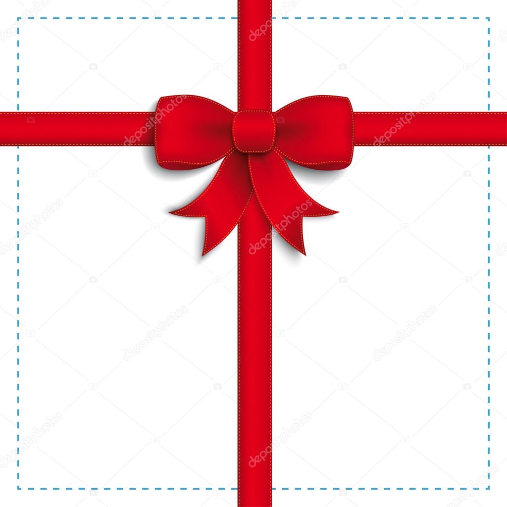Red Ribbon White Cover Dashed Blue Cross Stock Vector by ©limbi007 72580059
